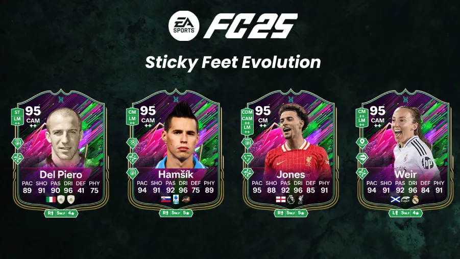 FC 25 Sticky Feet Evolution: Best Players, All Upgrades & More